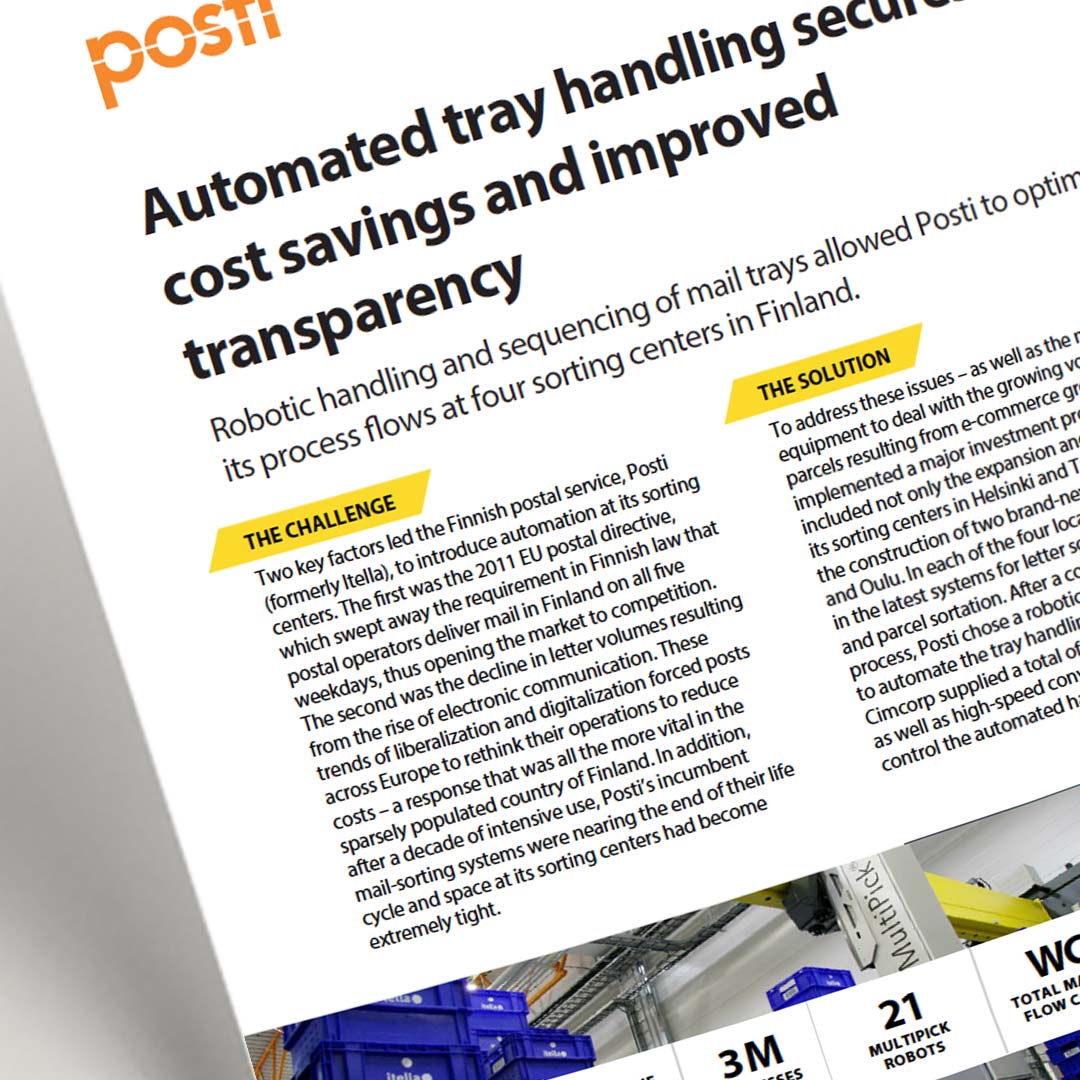 Finnish Post, Posti - Cimcorp